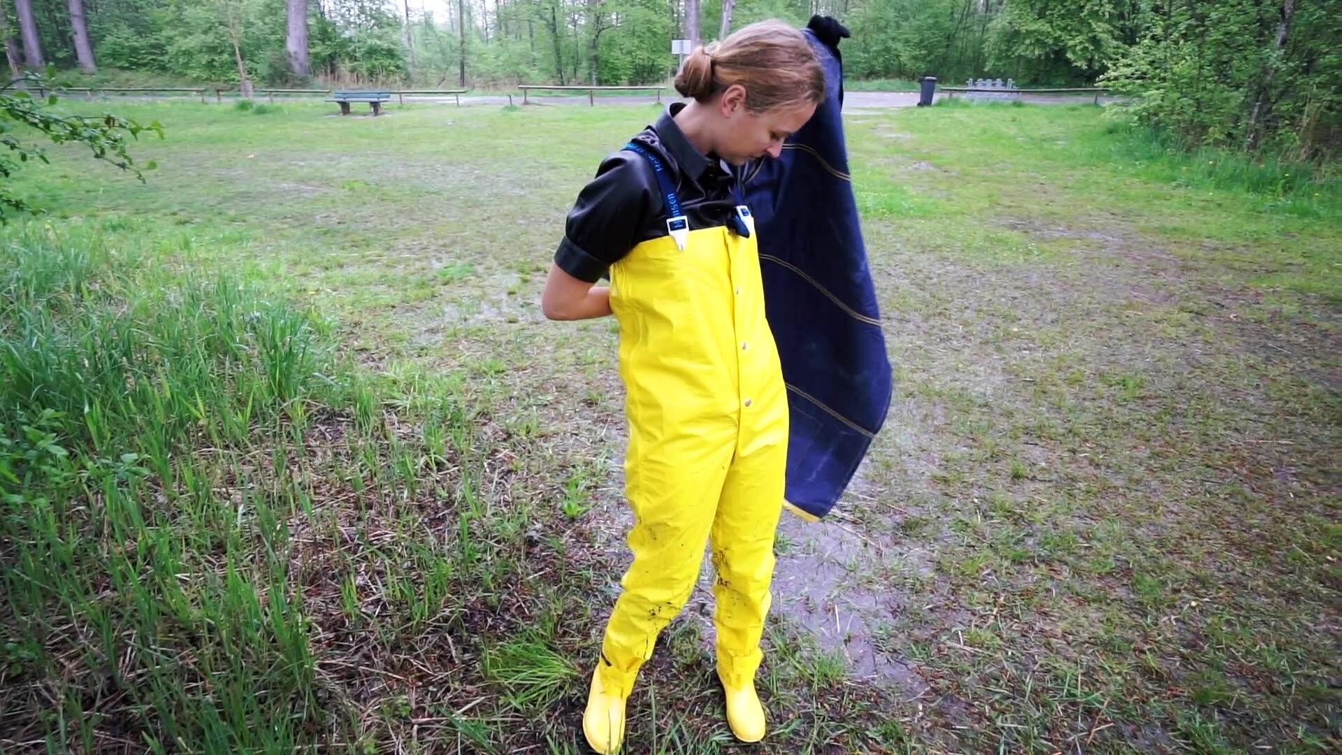 SEXYRAINWEAR.online | Two soaked Friesennerz raincoats